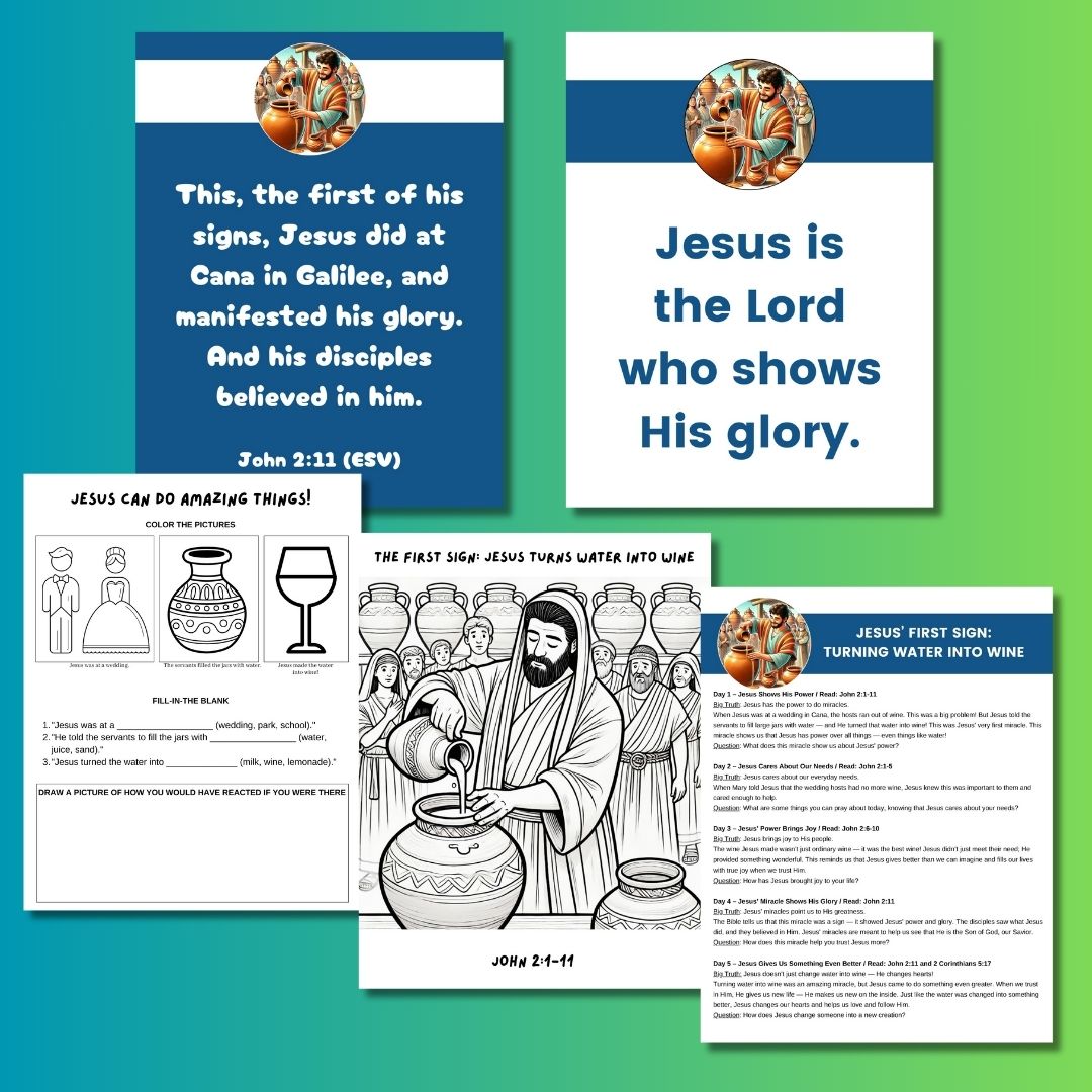 Signs - 7-week Bible Lesson Series for Elementary on the Signs of Jesu ...