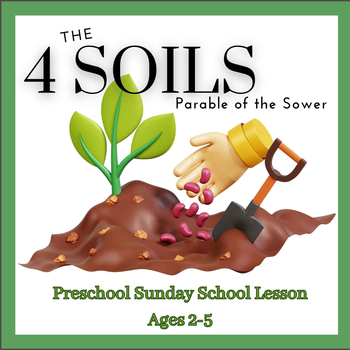 The 4 Soils - Preschool Bible Lesson on the Parable of the Sower - for ...
