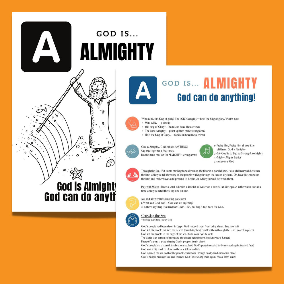 Sing and Play Attributes of God - 26 Bible Lessons for Preschoolers ...